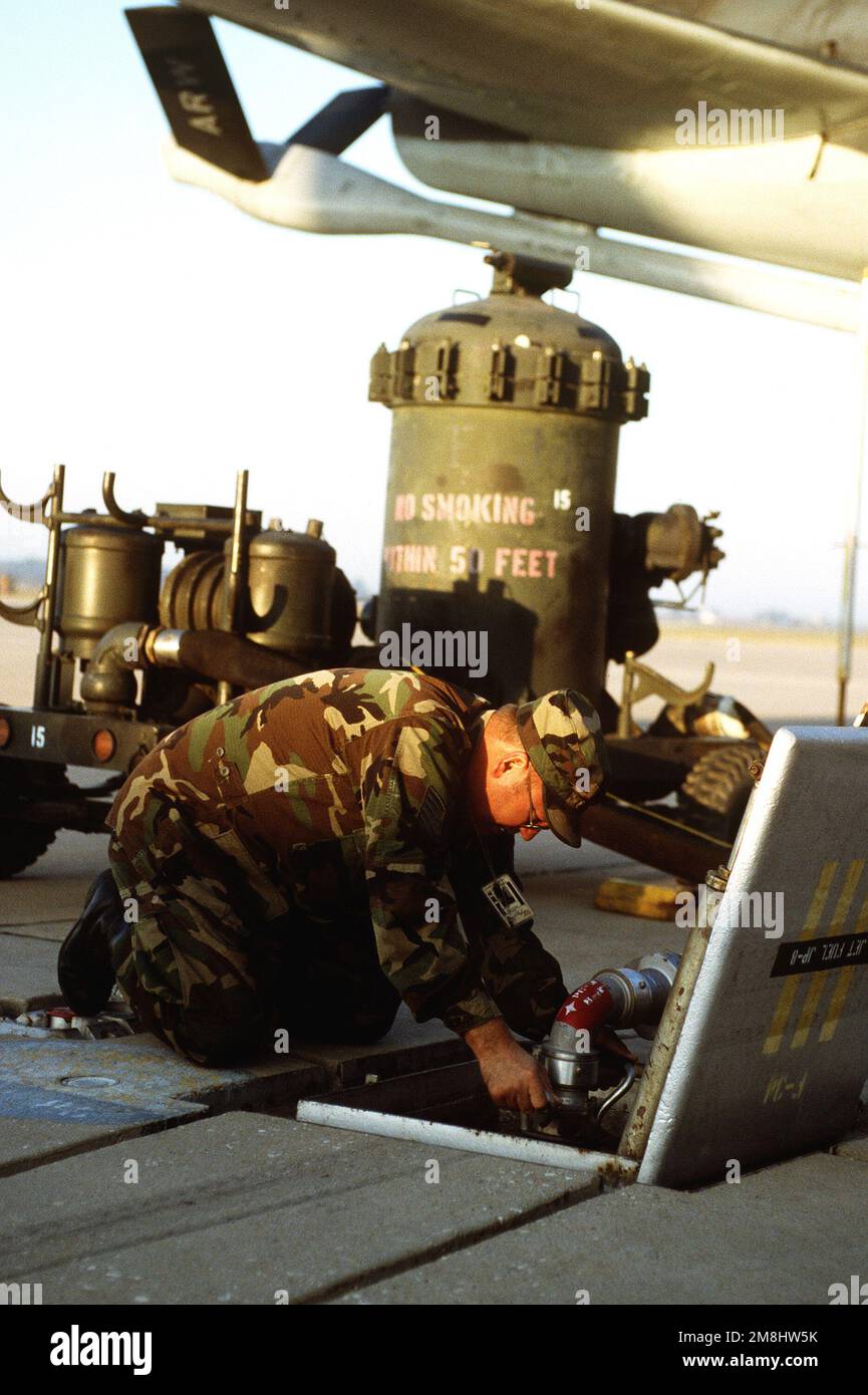 On the flightline, TECH.SGT. Henry G. Houle a POL (petroleum, oil and ...