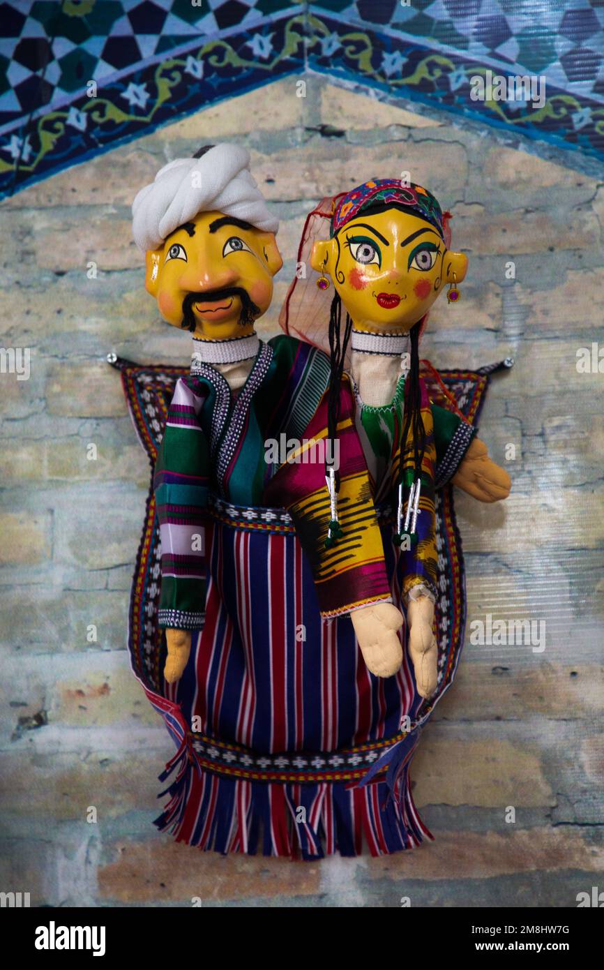 Handmade Puppets, Buhkara Puppet Theatre,Buhkara, Uzbekistan Stock ...