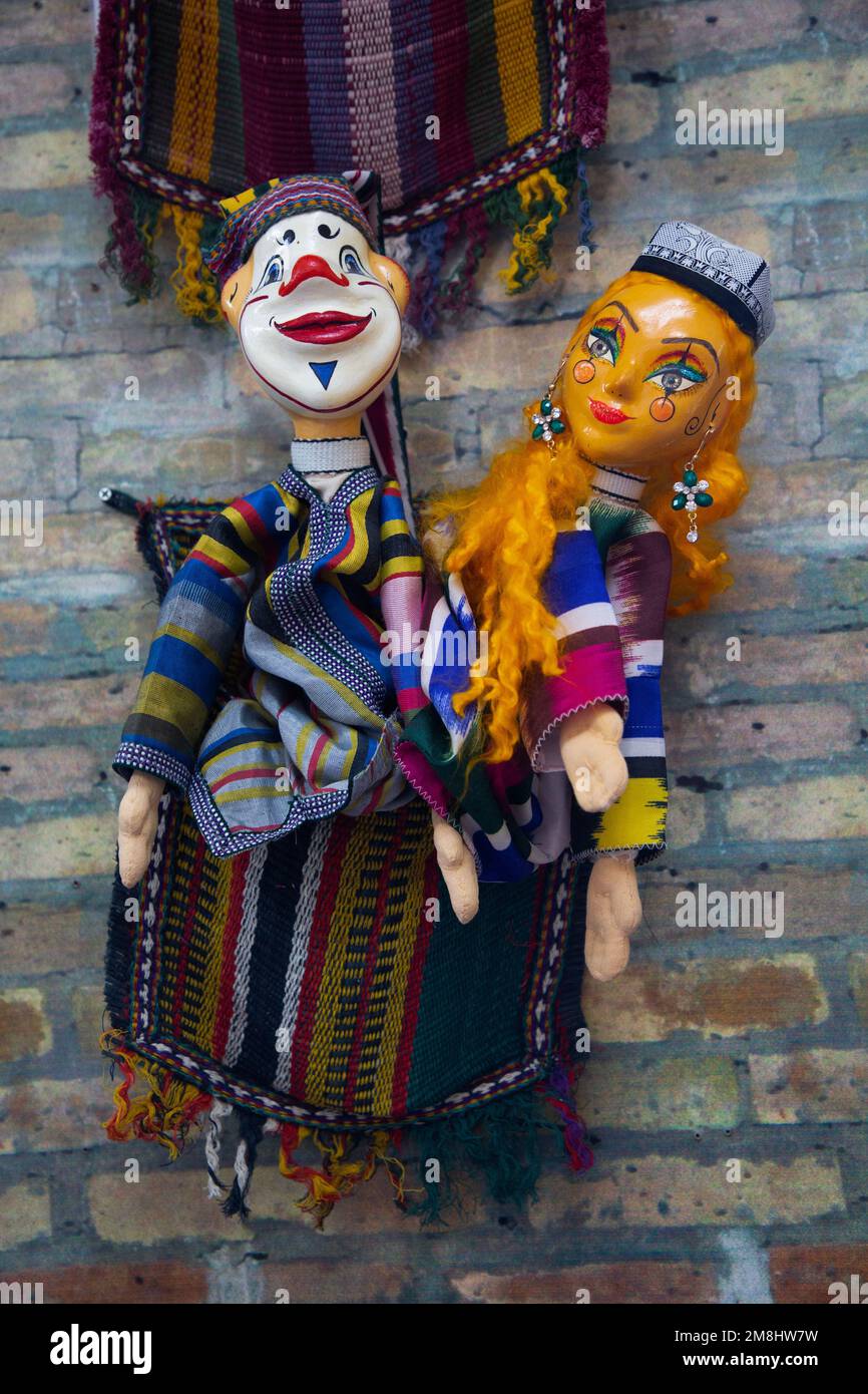 Handmade Puppets, Buhkara Puppet Theatre,Buhkara, Uzbekistan Stock ...