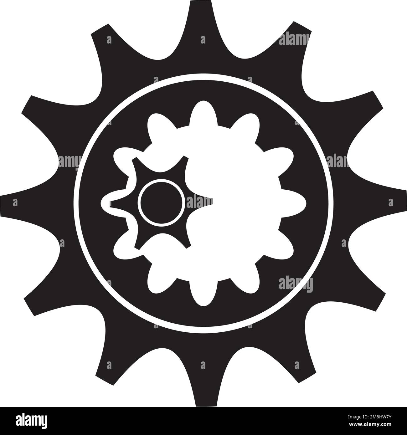 Gear Logo Template vector icon illustration design Stock Vector Image ...