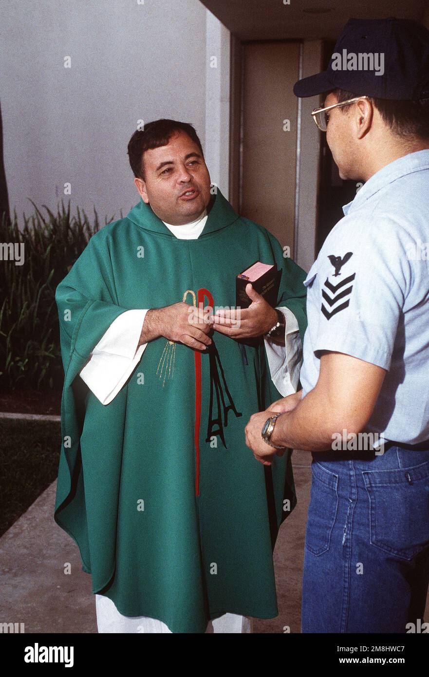 Commander Michael A. Diaz, Command Catholic Chaplain for Naval Air ...