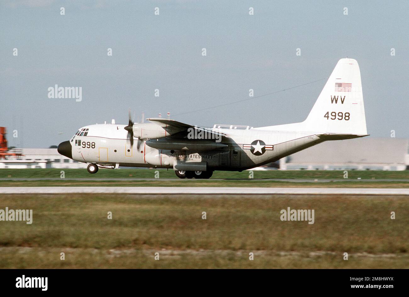 A left side view of an C-130T Hercules aircraft of Reserve Transport ...