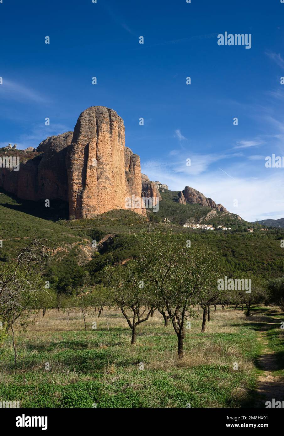 The beautiful landscape of the famous rock formations of Mallos de ...