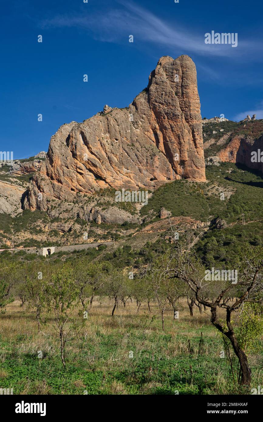 The beautiful landscape of the famous rock formations of Mallos de ...