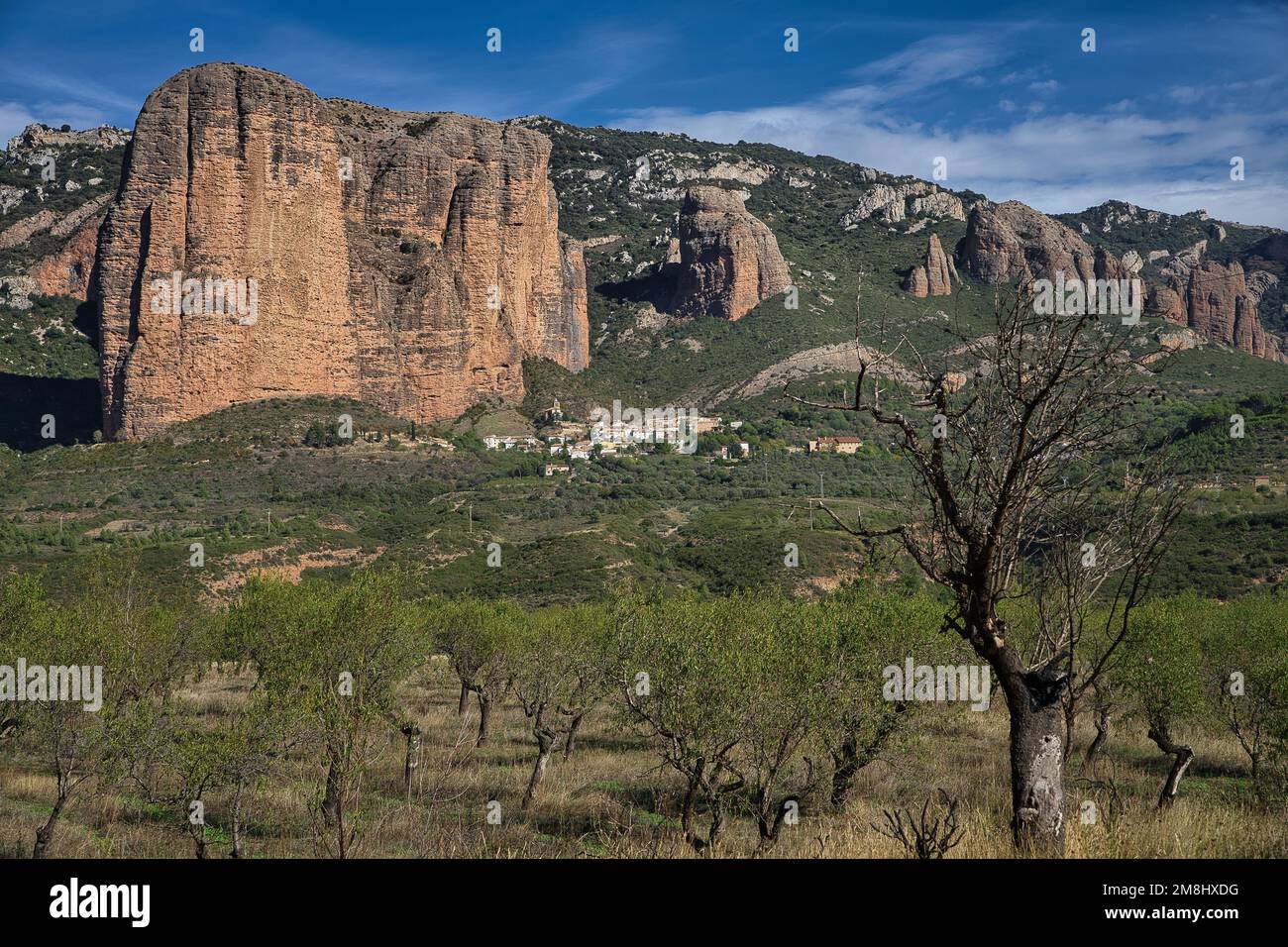 The beautiful landscape of the famous rock formations of Mallos de ...