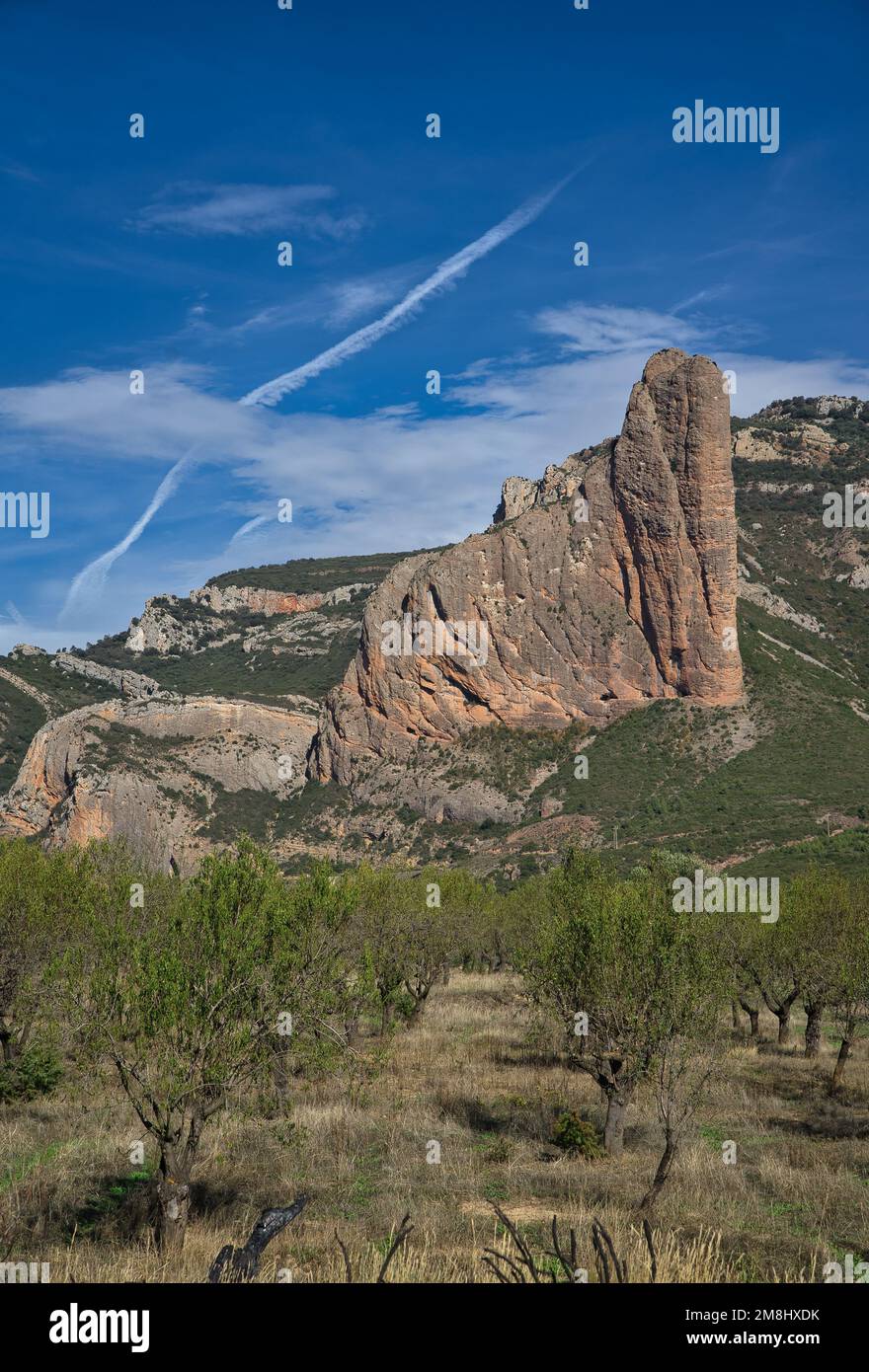 The beautiful landscape of the famous rock formations of Mallos de ...
