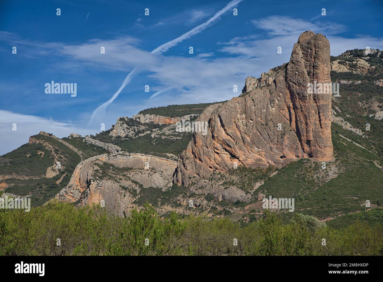 The beautiful landscape of the famous rock formations of Mallos de ...