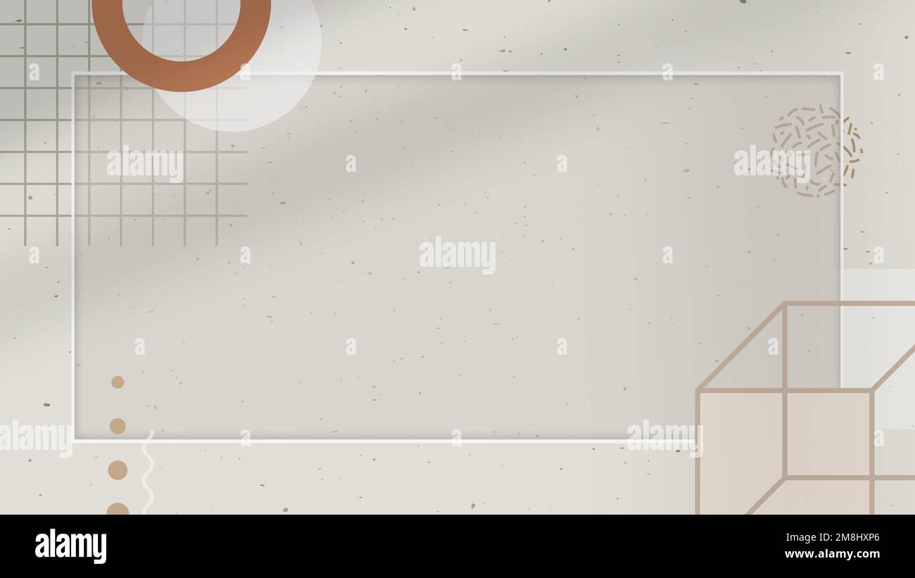 Beige tone Memphis blog banner template vector Stock Vector Image & Art ...