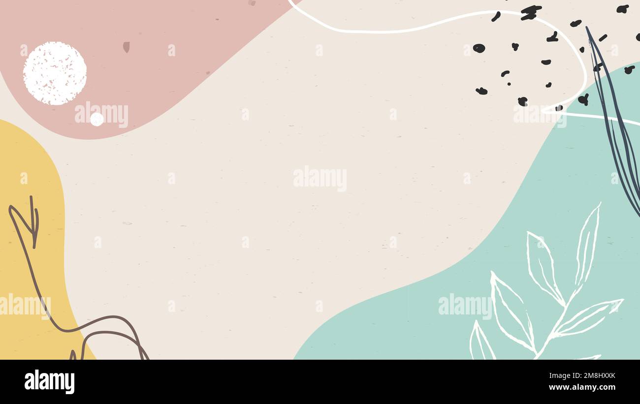 Abstract pastel Memphis patterned background vector Stock Vector Image ...