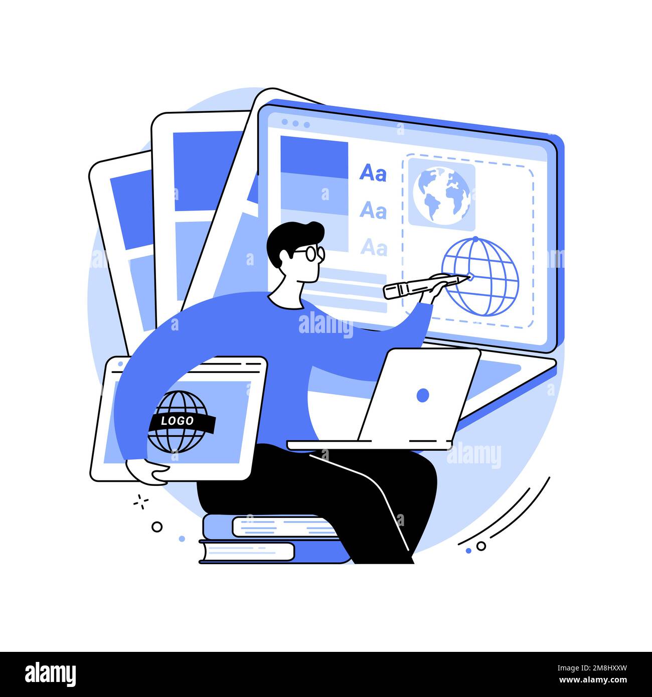 Design department isolated cartoon vector illustrations. Advertising ...