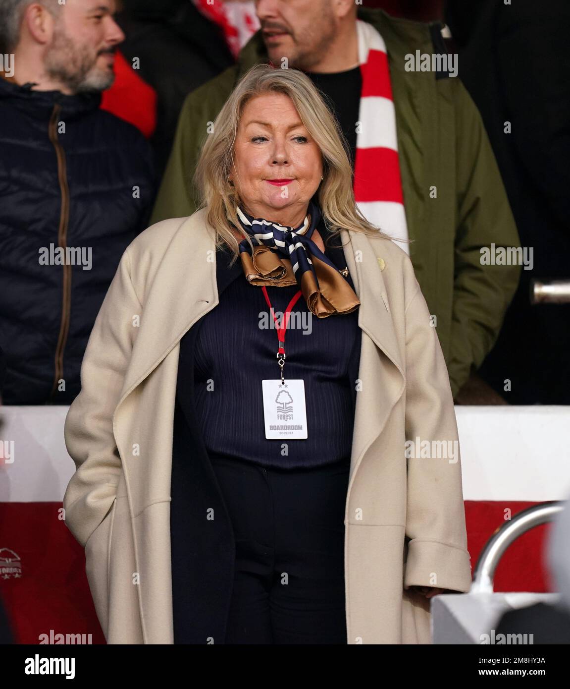 Leicester City chief executive Susan Whelan in the stands during the ...