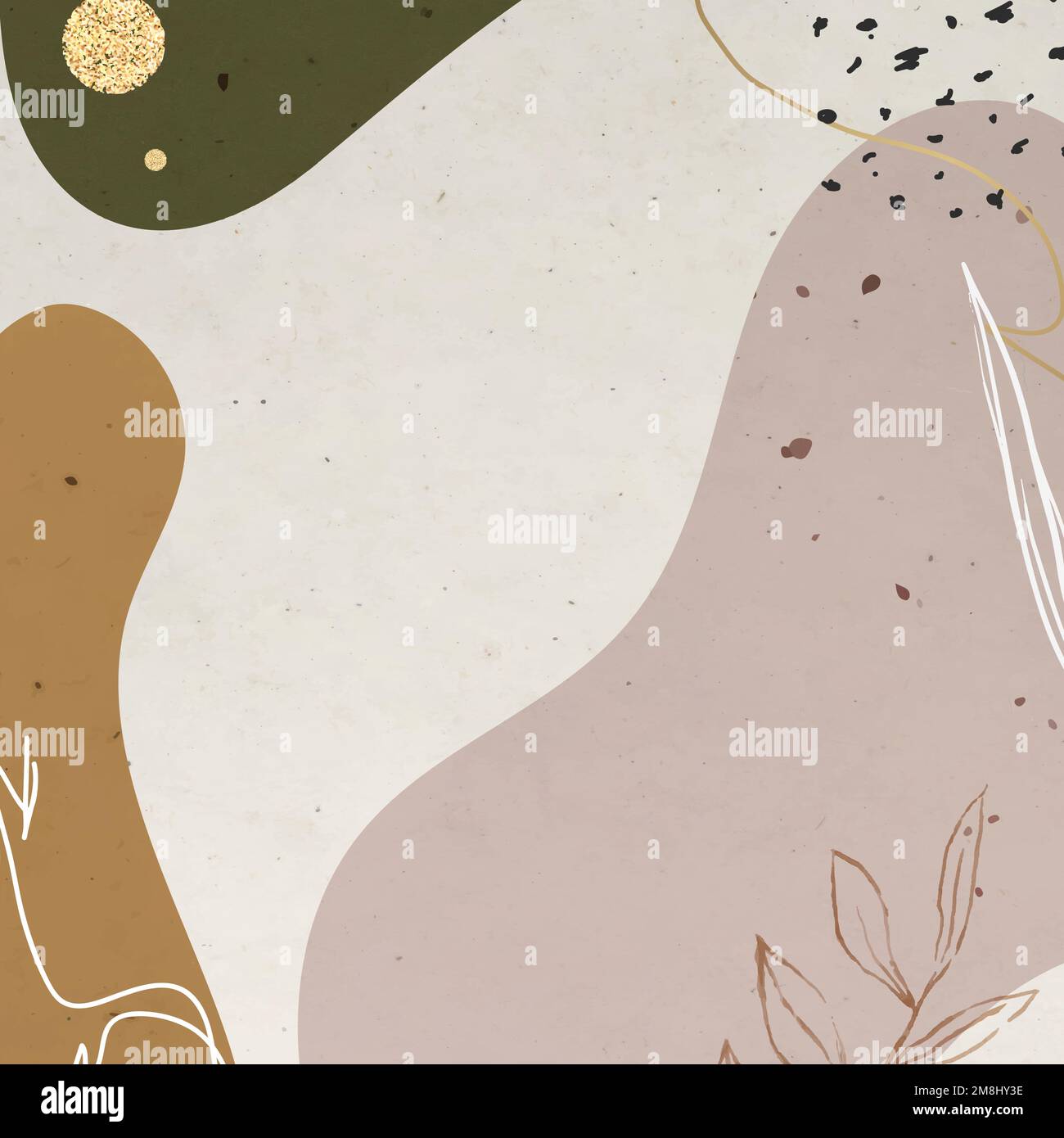 Abstract earth tone Memphis patterned background vector Stock Vector ...