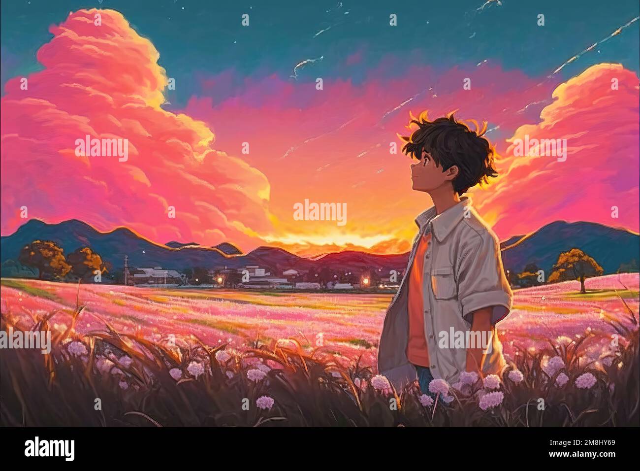 Watching anime hi-res stock photography and images - Alamy