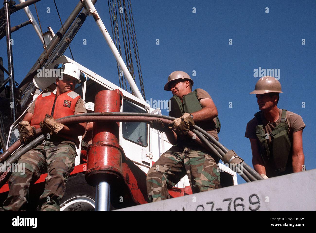 U.S. Army Corps of Engineers from the 497th Engineering Company, based ...