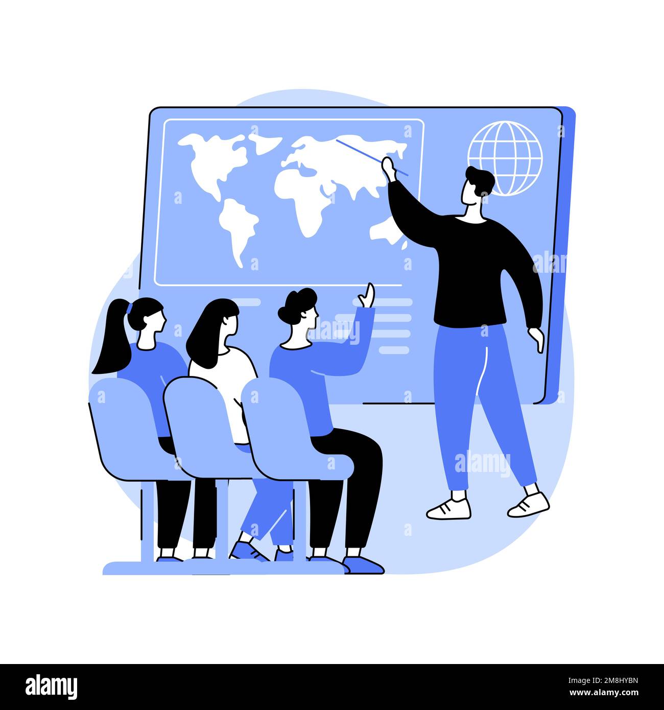 Asking a question isolated cartoon vector illustrations. Young boy ...