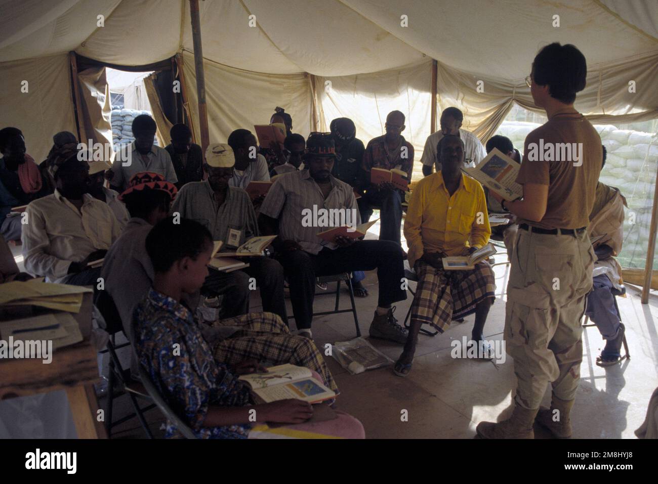 SPC. Holly Hyer of the 96th Civil Affairs Company, teaches basic ...