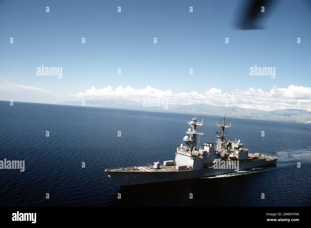 A port bow view of the Spruance class destroyer USS CONOLLY (DD-979 ...