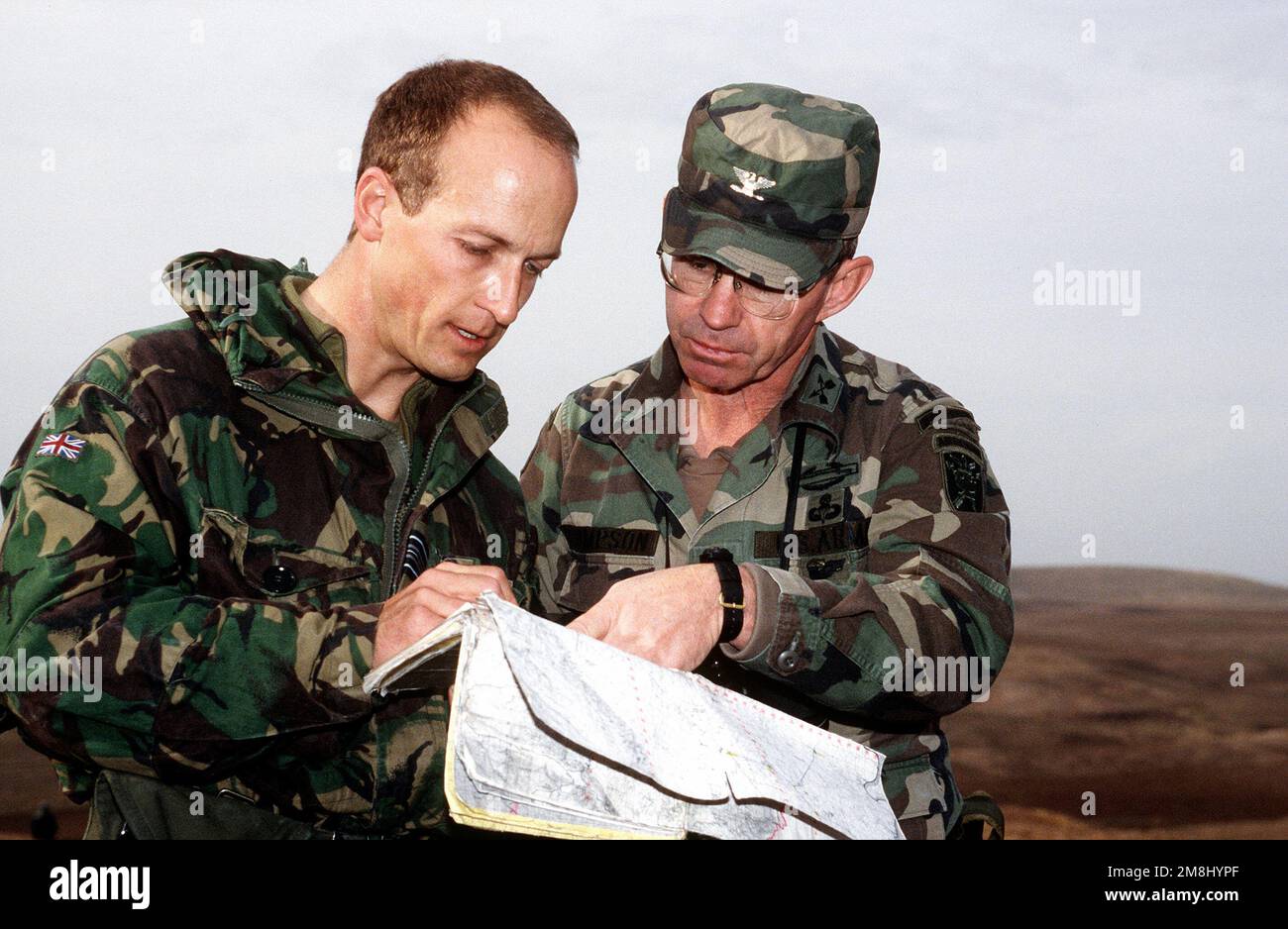 Squadron Leader Russell W. La Forte (left), Military Coordination ...