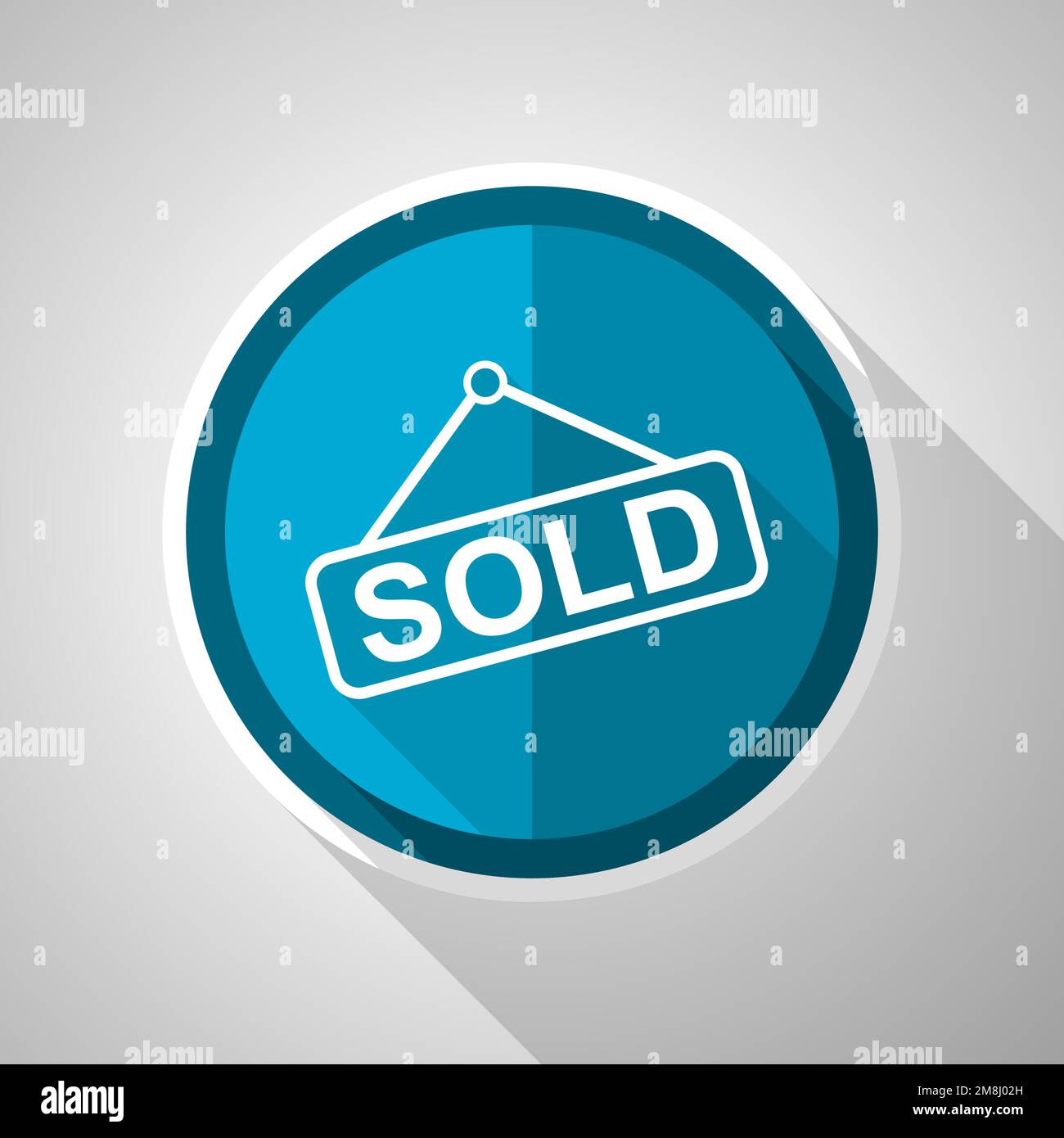 Sold symbol flat design hi-res stock photography and images - Alamy