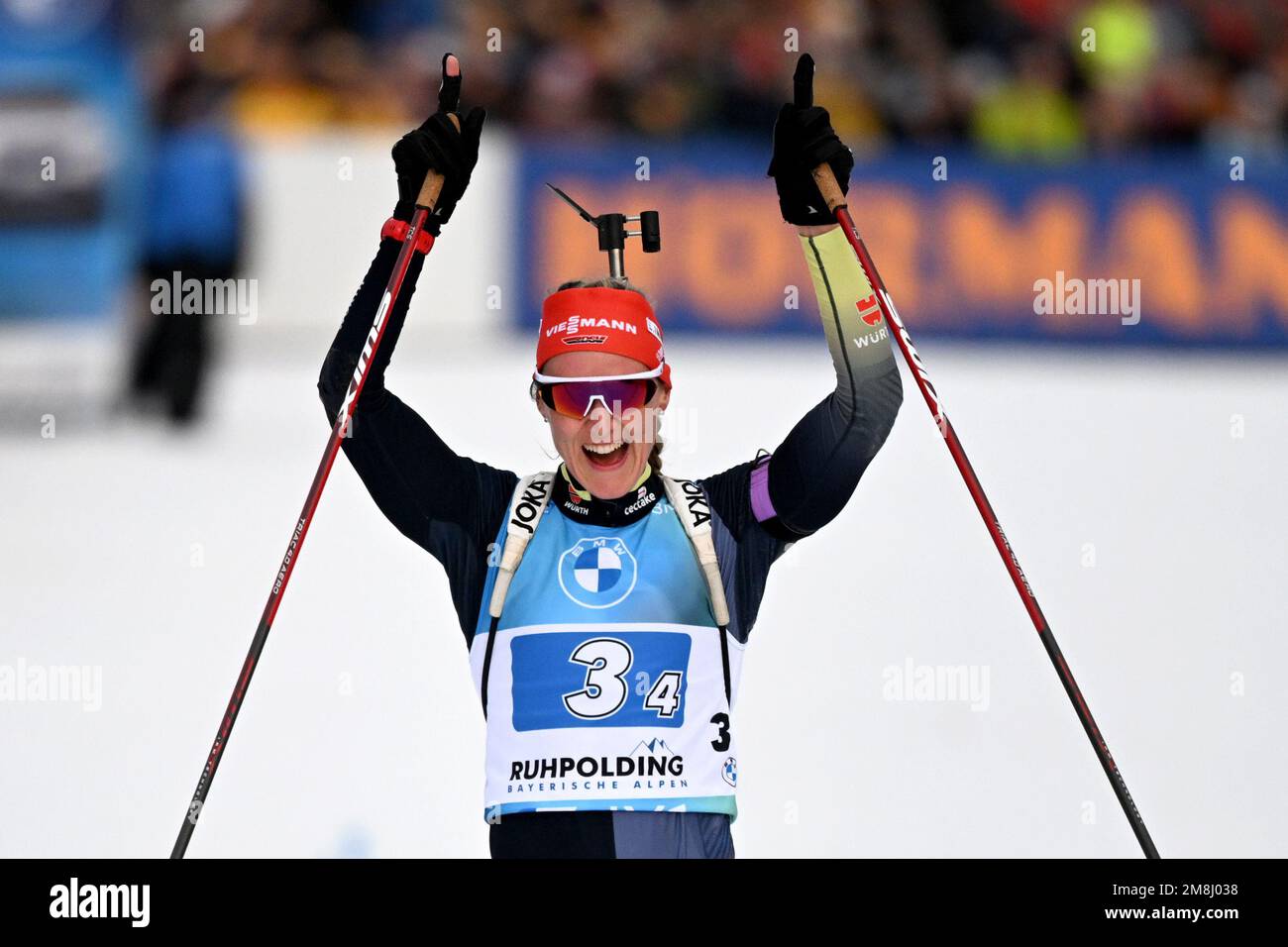 Ruhpolding, Germany. 14th Jan, 2023. Biathlon: World Cup, relay 4 x 6 ...