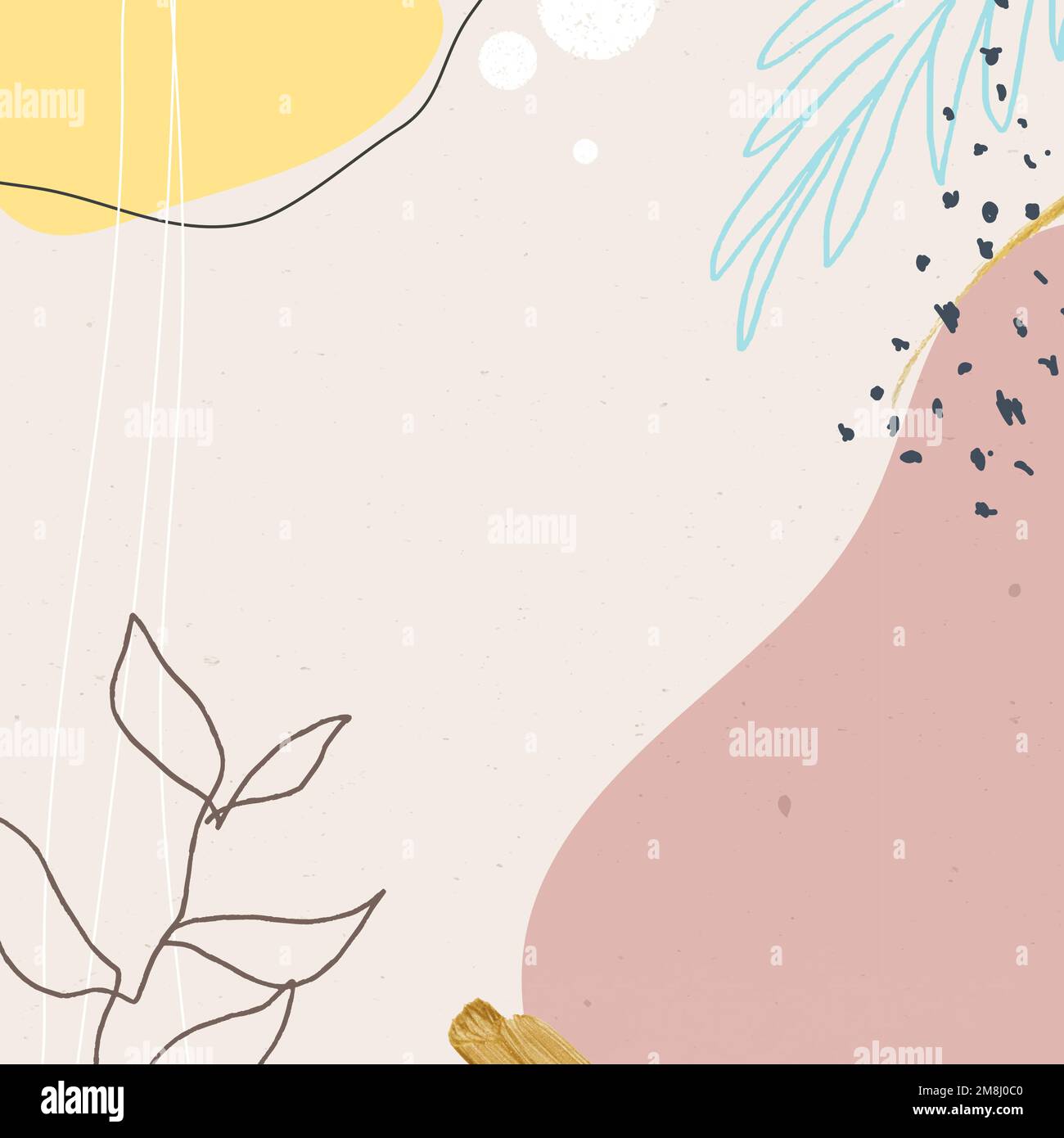 Abstract pastel Memphis patterned background vector Stock Vector Image ...