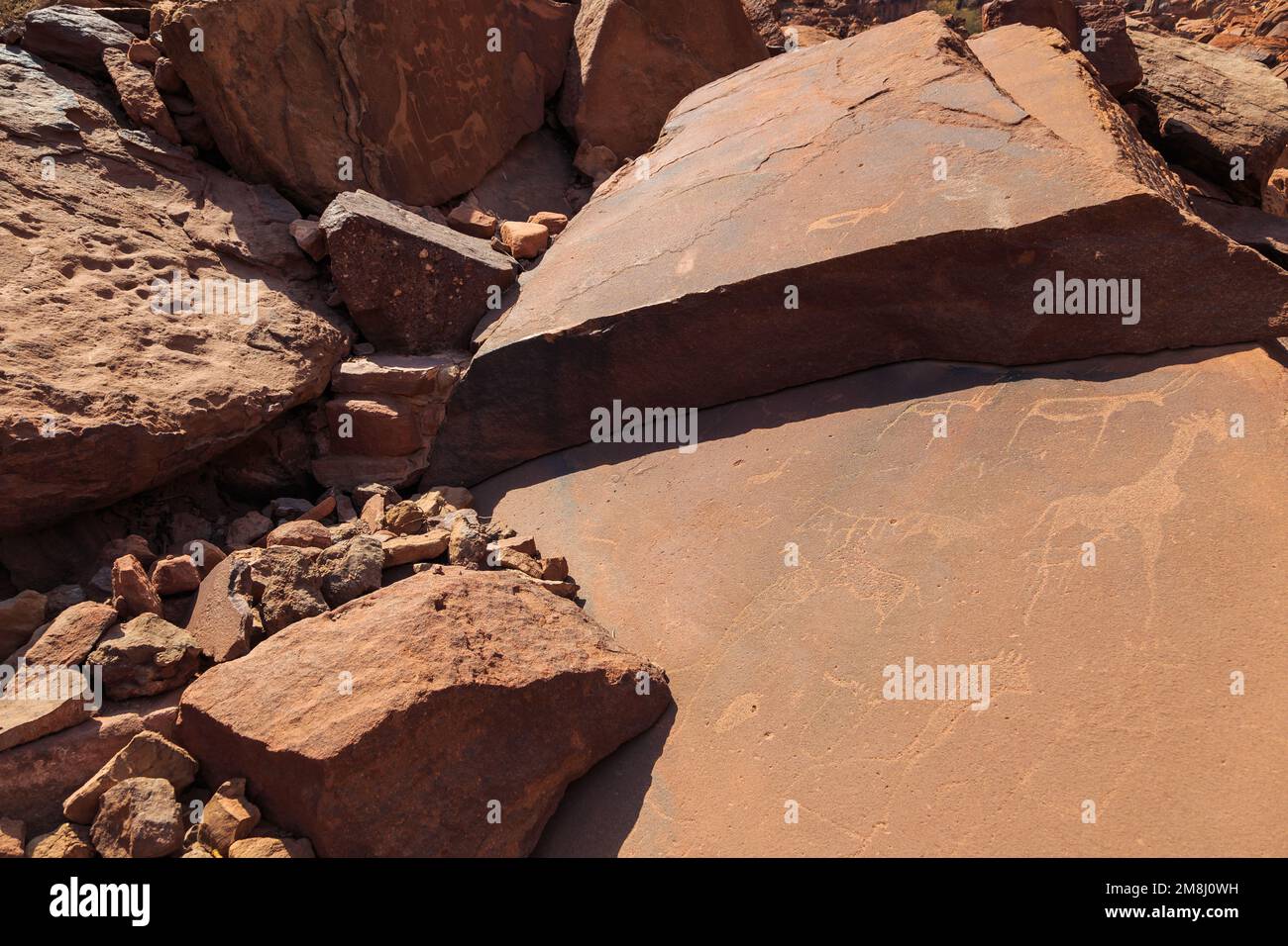 Twyfelfontein, site of ancient rock engravings in the Kunene Region of ...