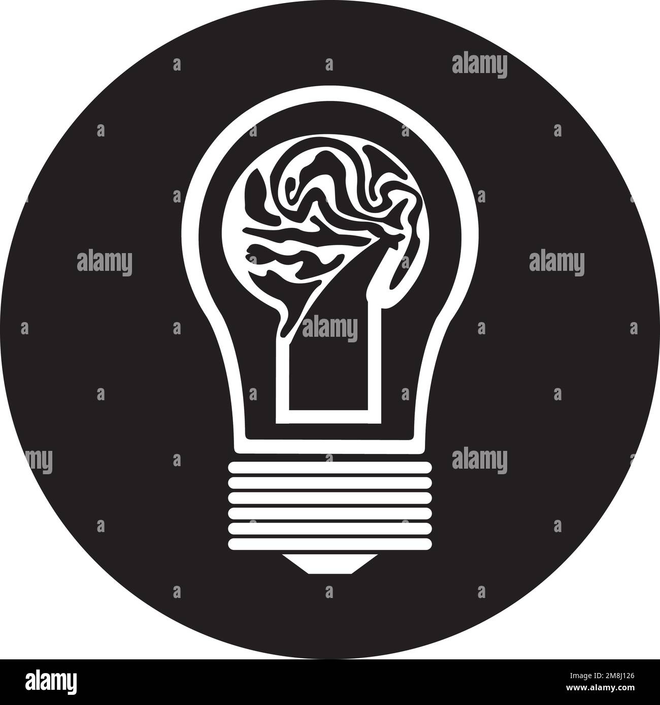 Light lamp electric logo Black and White Stock Photos & Images - Alamy
