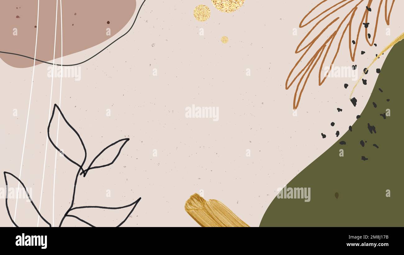 Abstract earth tone Memphis patterned background vector Stock Vector ...