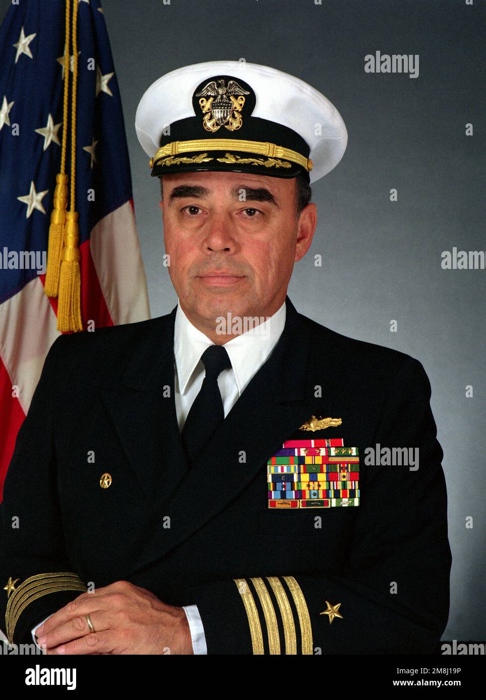 Captain Daniel Salinas, USN (covered). Country: Unknown Stock Photo - Alamy
