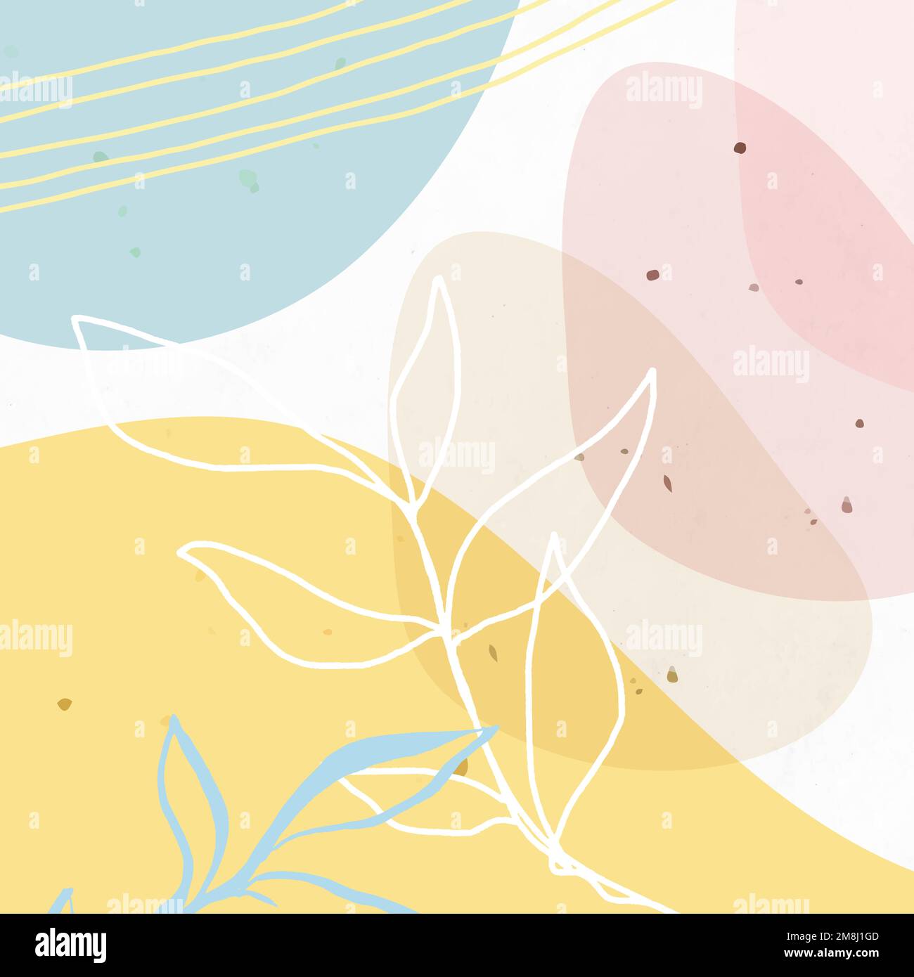 Abstract pastel Memphis patterned background vector Stock Vector Image ...