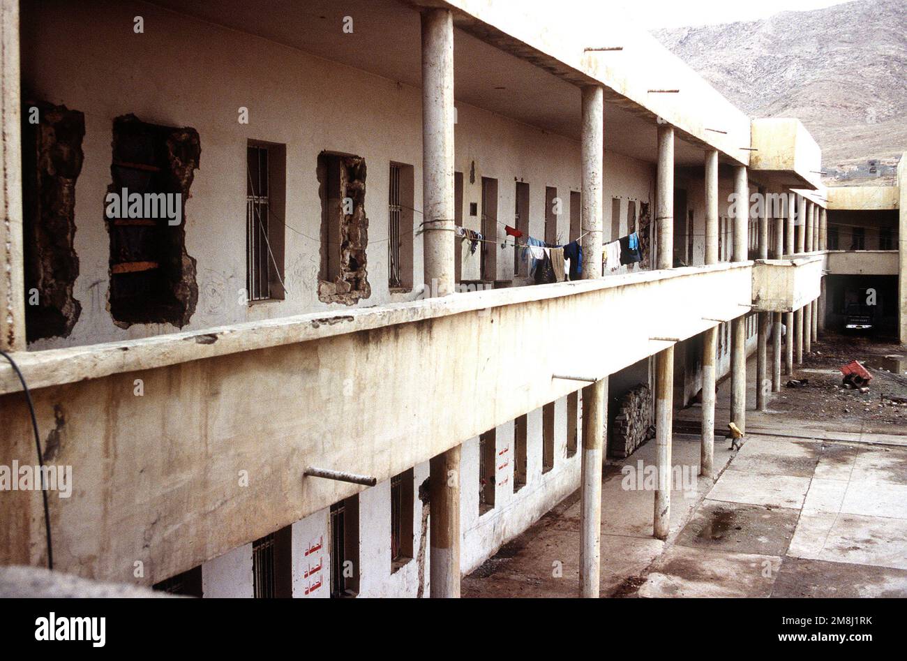 An old prison complex on the outskirts of Dahuk City in northern Iraq ...