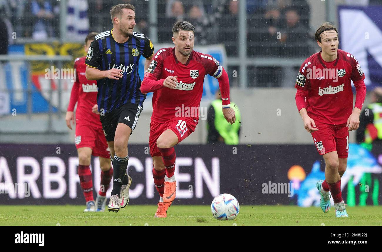 Saarbrucken, Deutschland. 14th Jan, 2023. firo : 01/14/2023 football ...