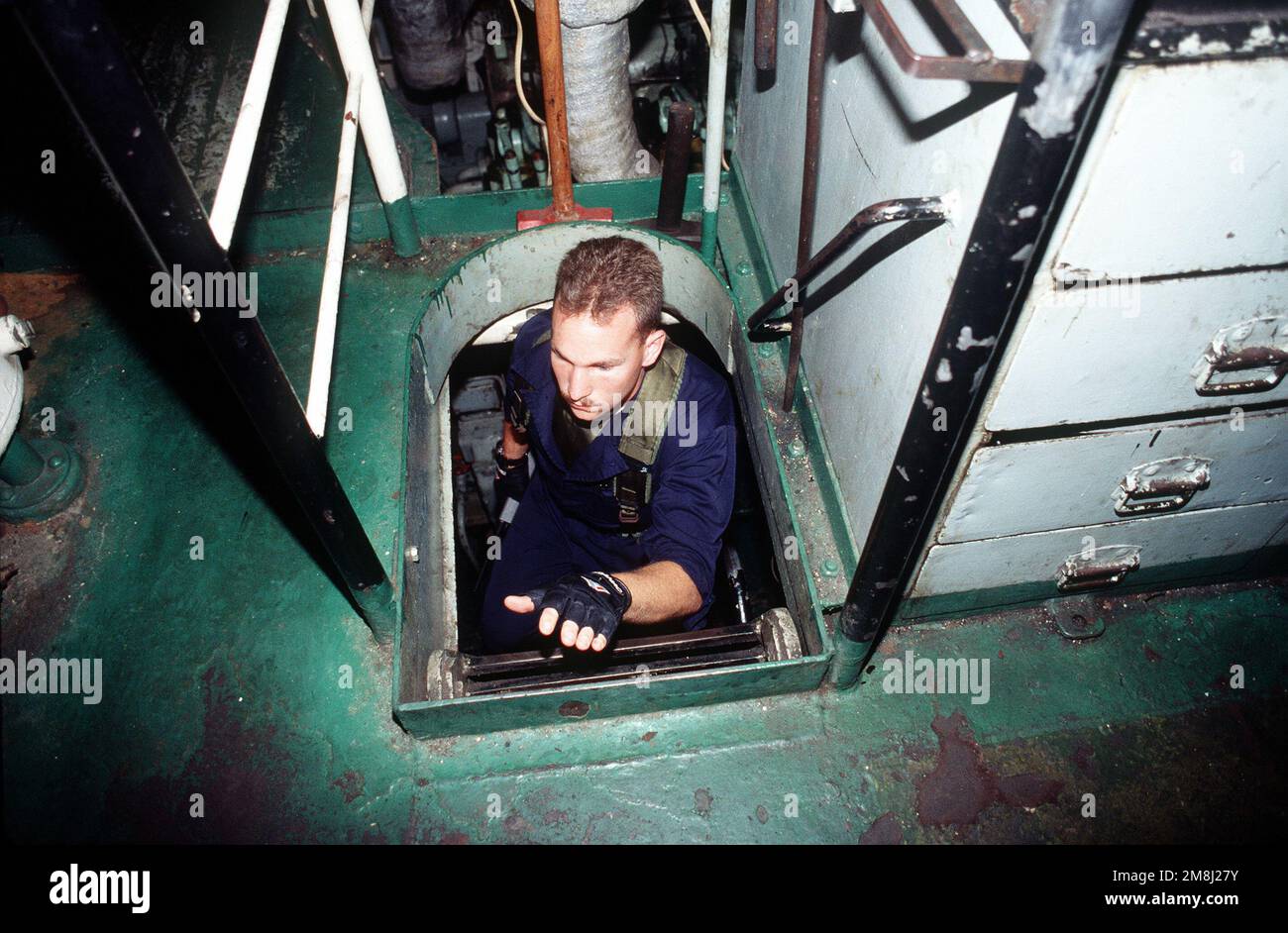 Ladder engine room ship hi-res stock photography and images - Alamy