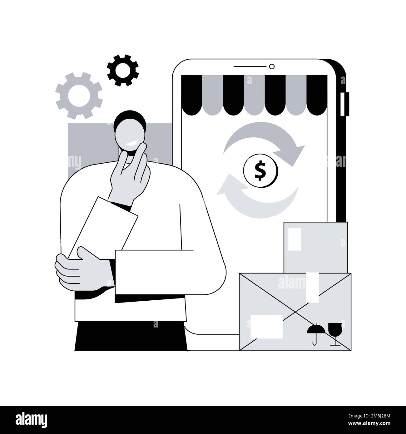 Returns policy information Cut Out Stock Images & Pictures - Alamy