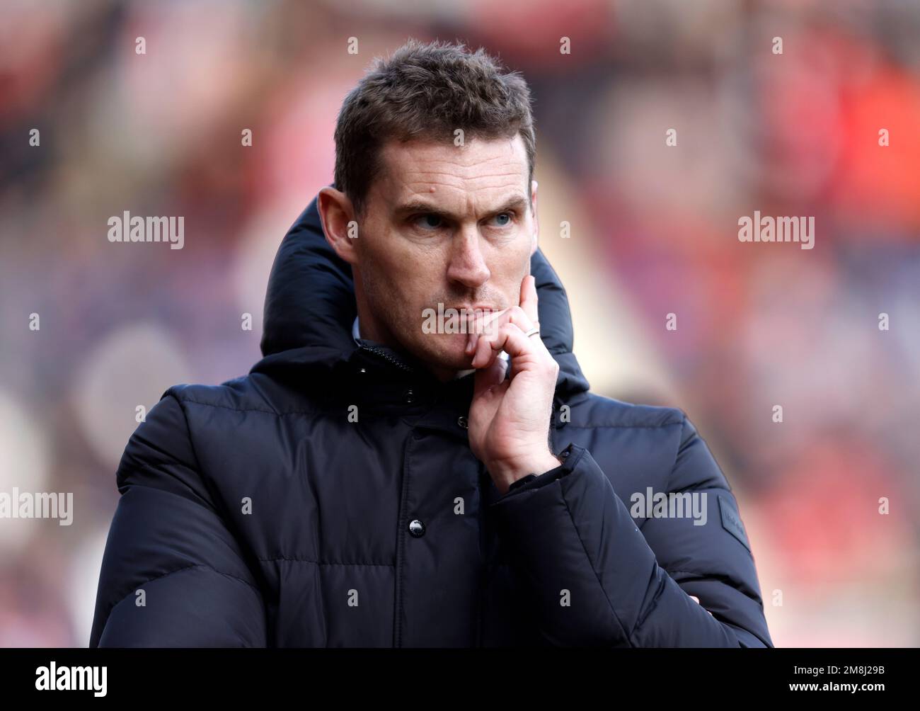 Rotherham United manager Matt Taylor during the Sky Bet Championship ...