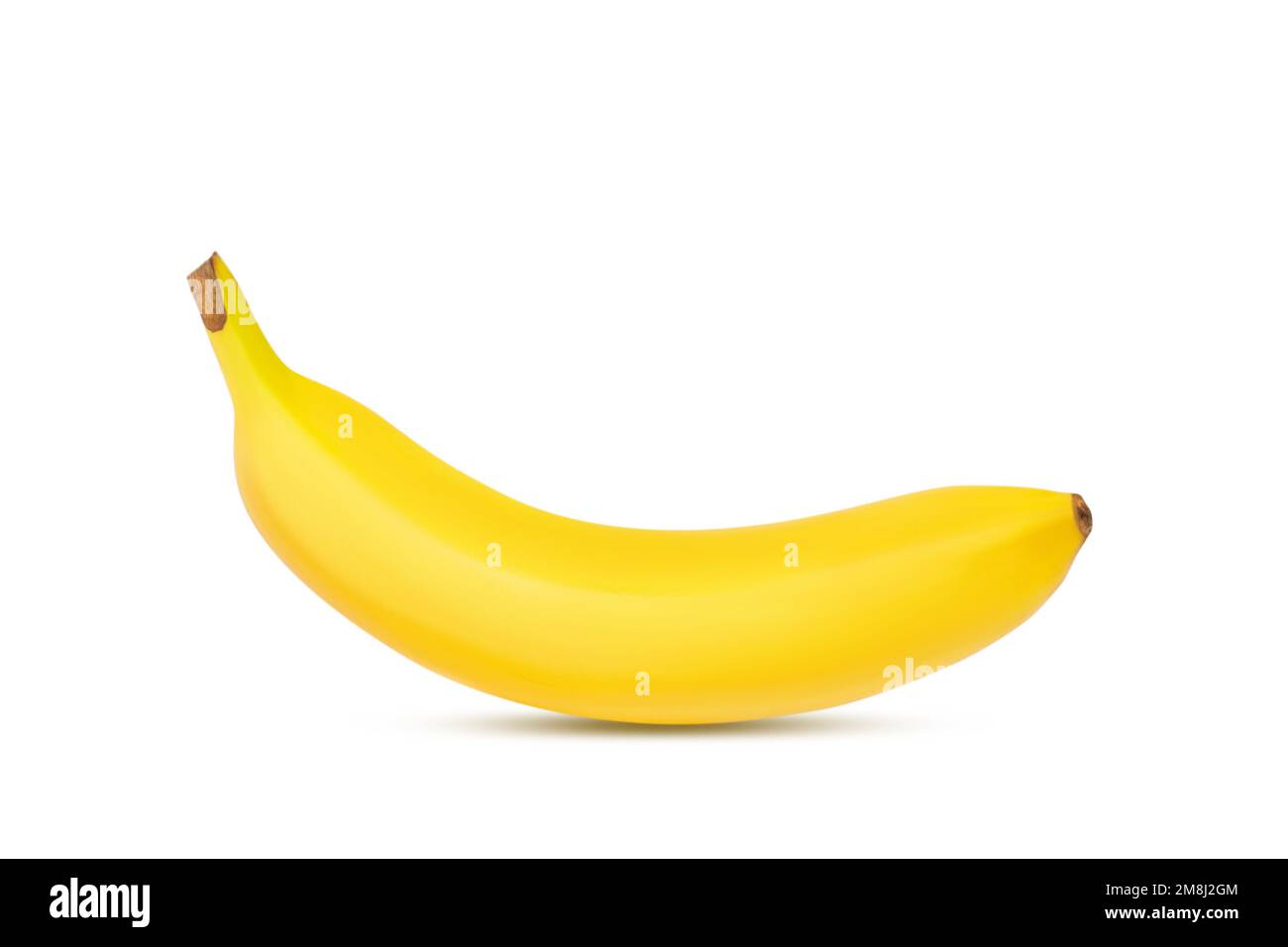 Fresh raw yellow banana isolated Stock Photo - Alamy