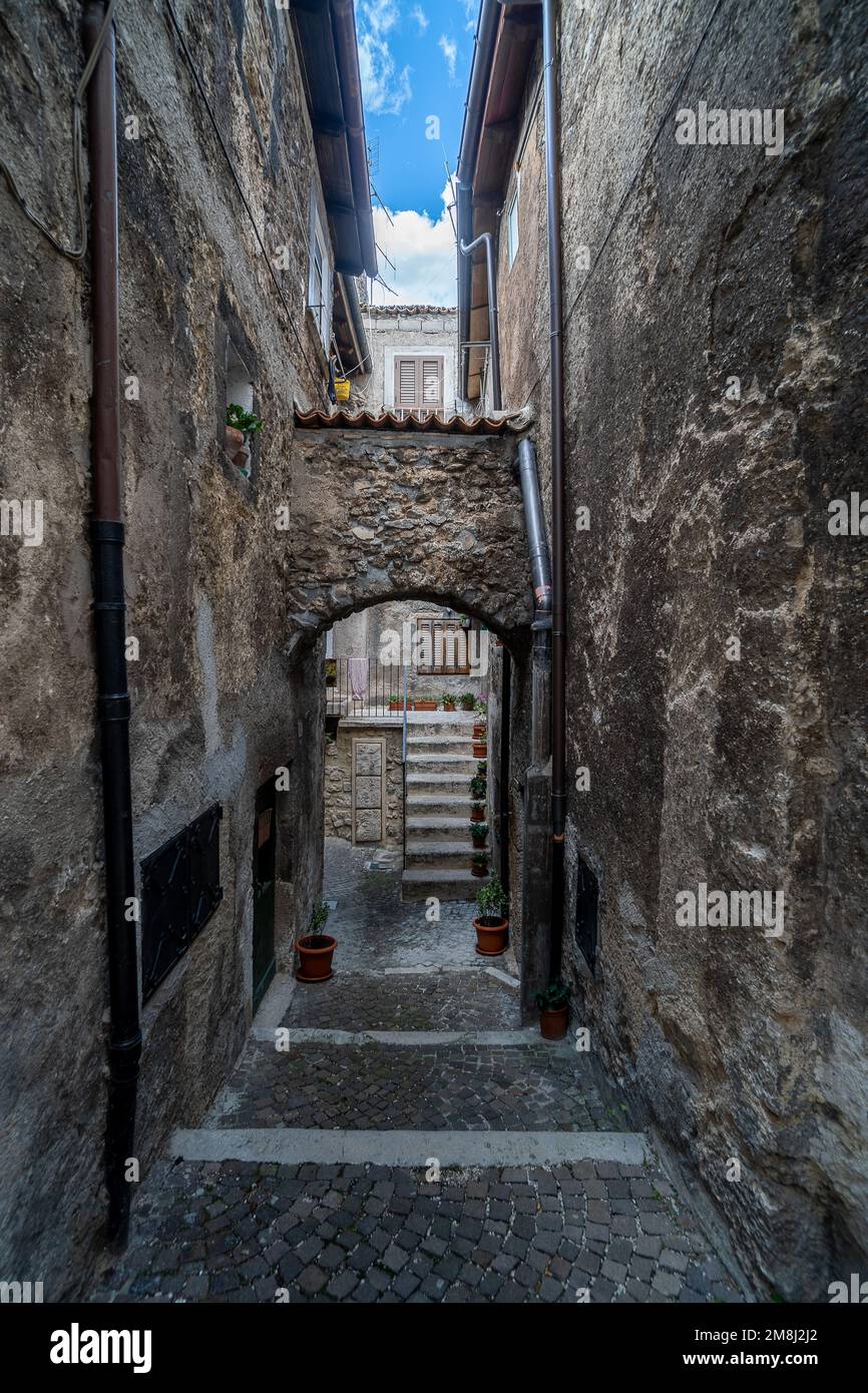 Italy heritage tourism in Abruzzo summer tour Stock Photo - Alamy