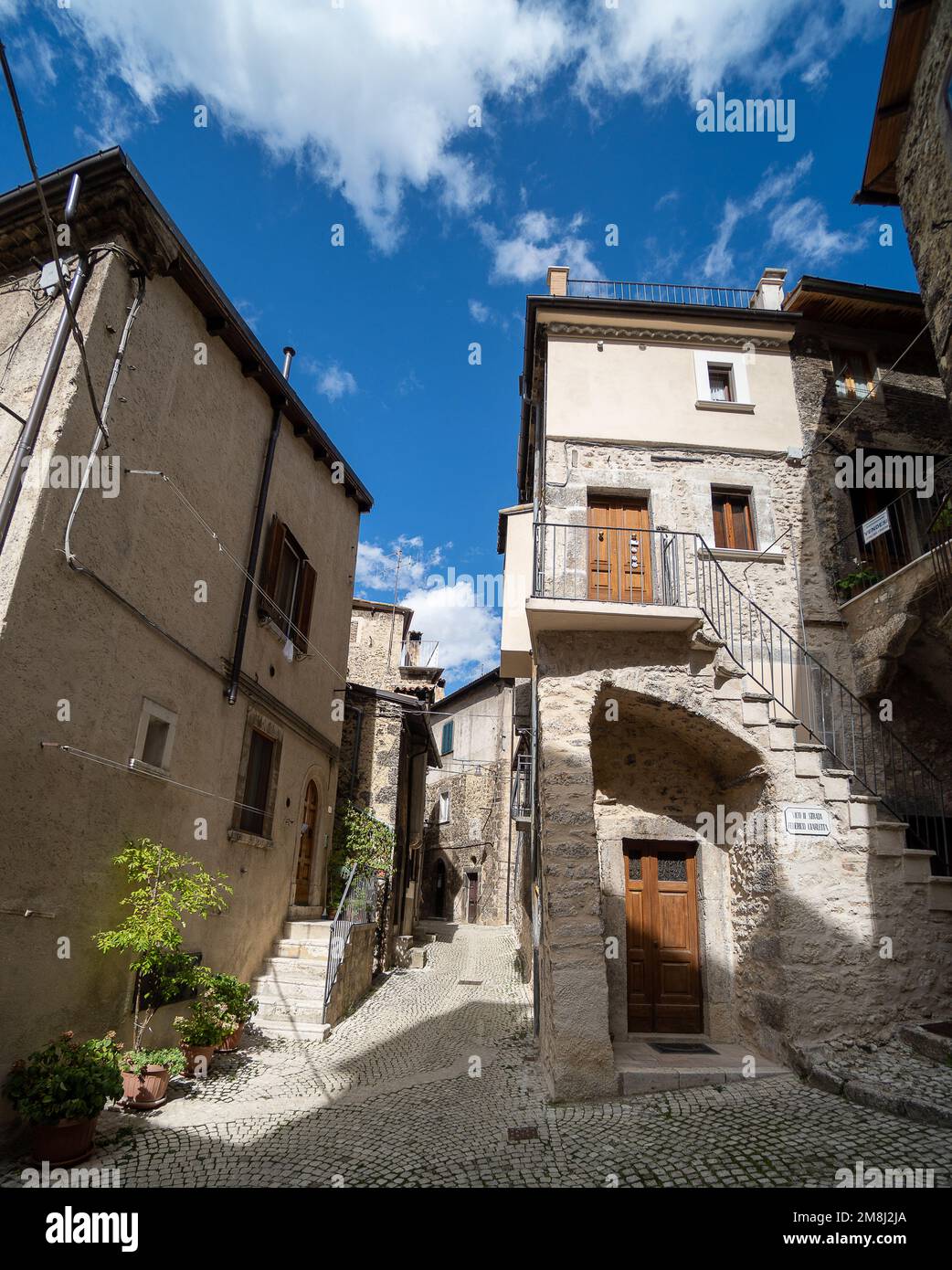 Italy heritage tourism in Abruzzo summer tour Stock Photo - Alamy
