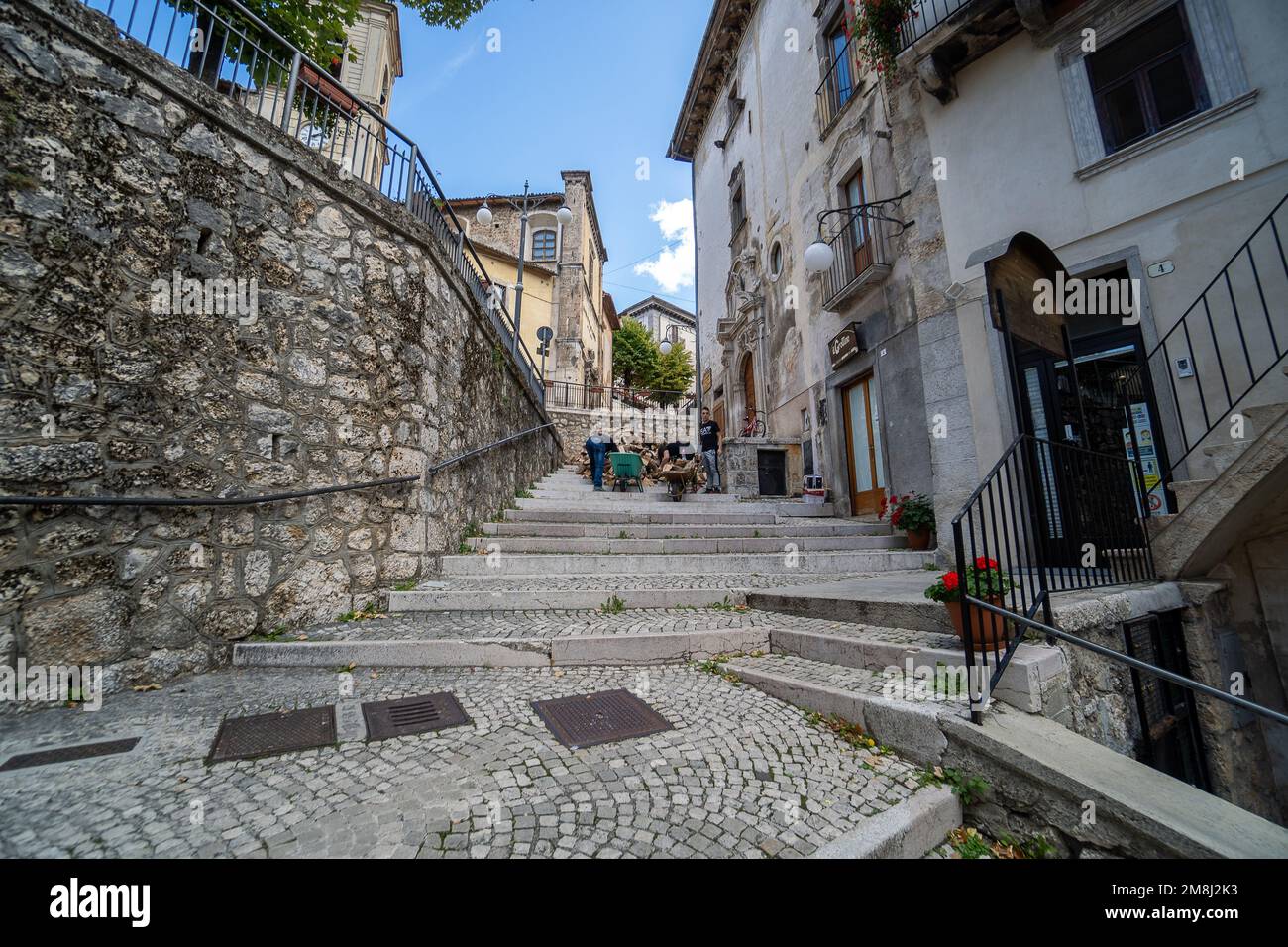 Italy heritage tourism in Abruzzo summer tour Stock Photo - Alamy