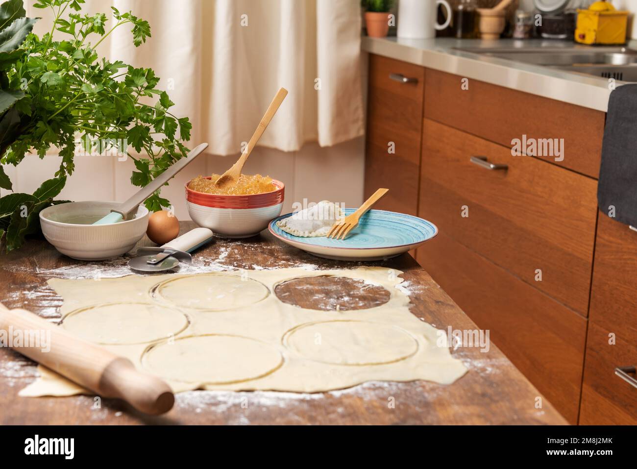 Rolling out puff pastry hi-res stock photography and images - Alamy