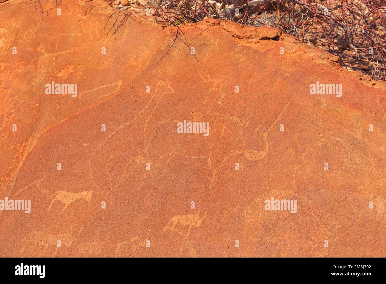Twyfelfontein, site of ancient rock engravings in the Kunene Region of ...