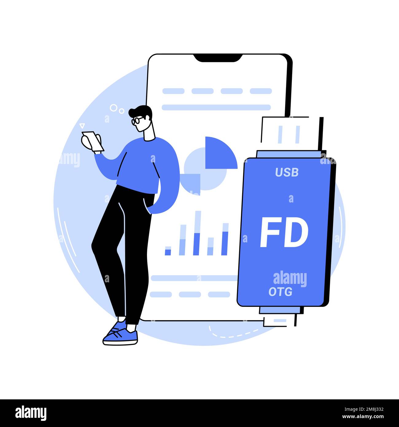 Usb otg background Stock Vector Images - Alamy