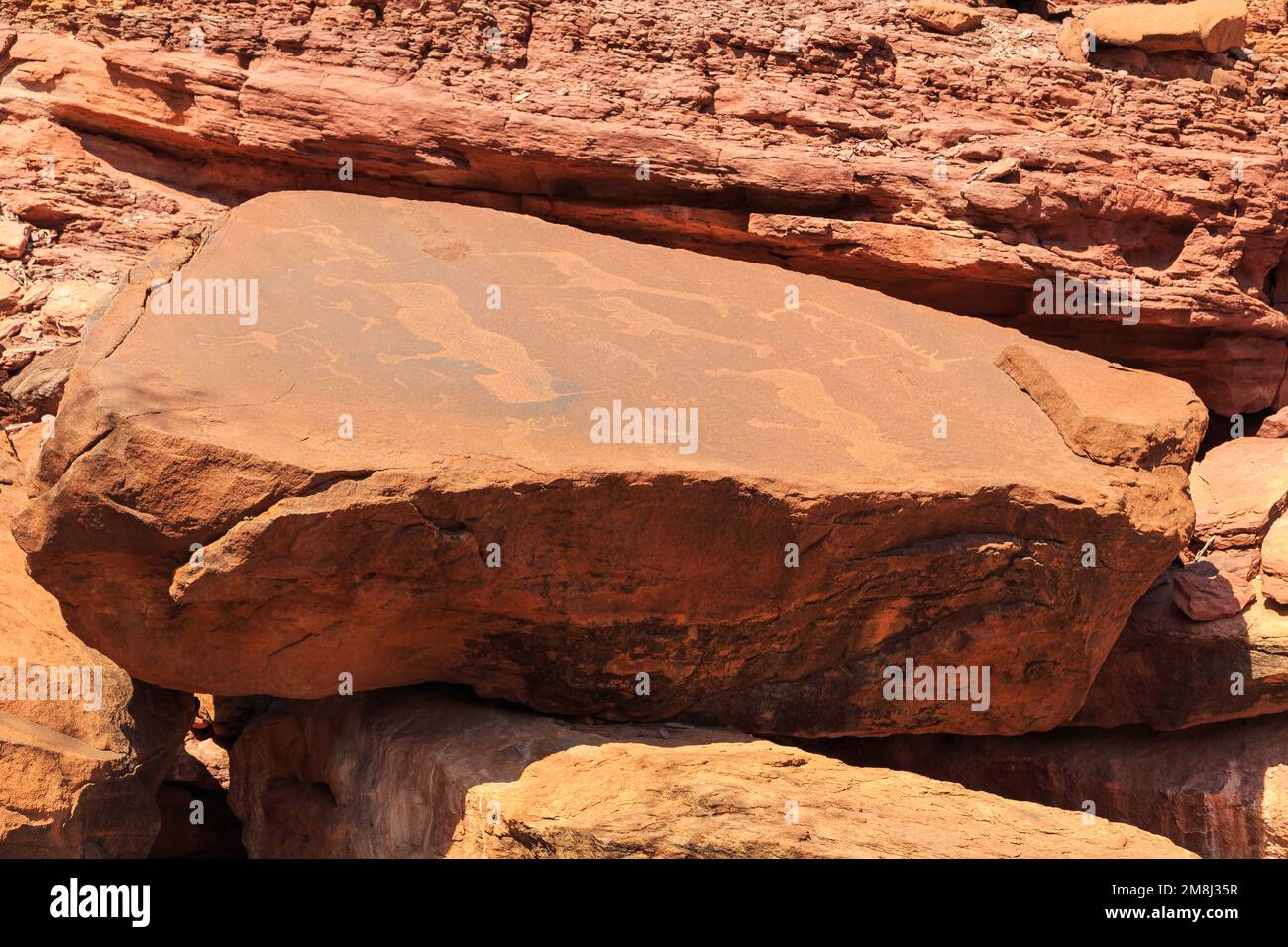 Twyfelfontein, site of ancient rock engravings in the Kunene Region of ...