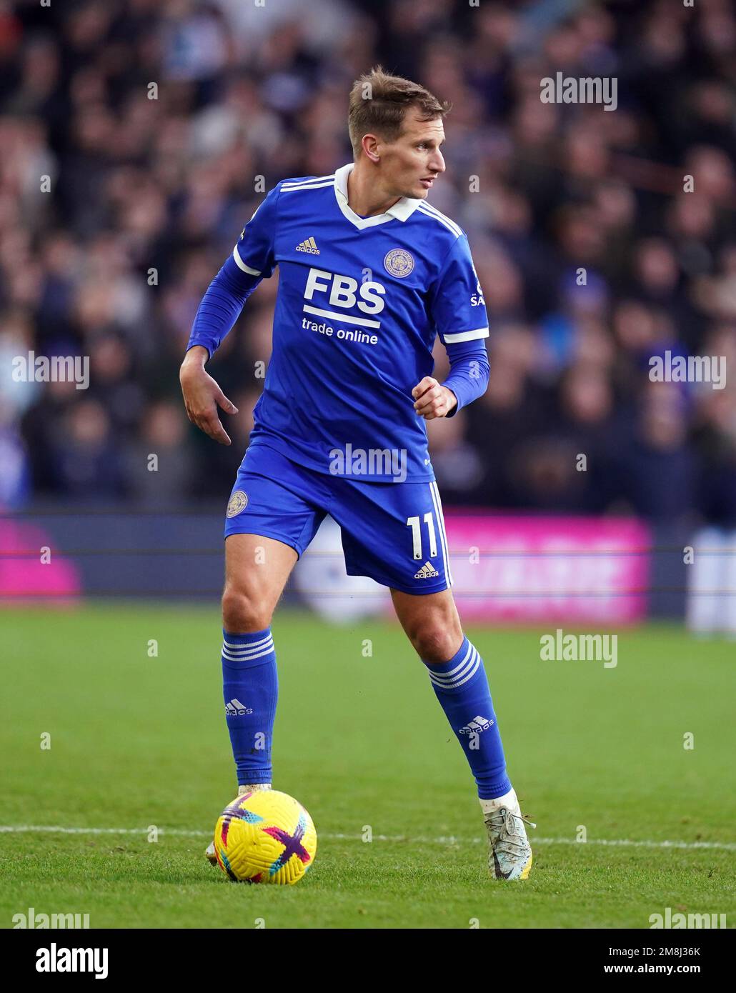 Leicester City's Marc Albrighton during the Premier League match at the ...