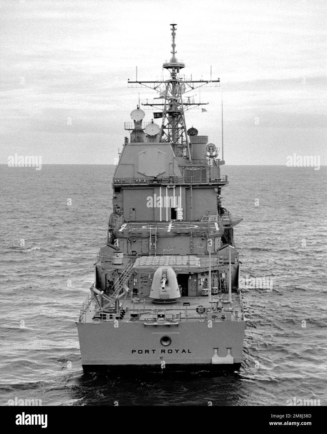 The guided missile cruiser uss port royal cg 73 Black and White Stock ...