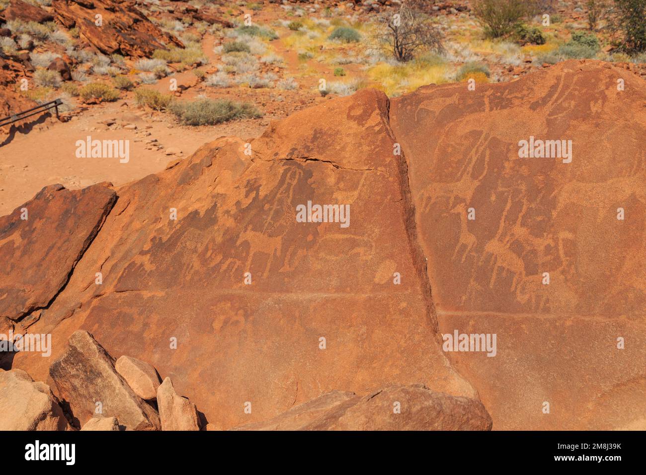 Twyfelfontein, site of ancient rock engravings in the Kunene Region of ...