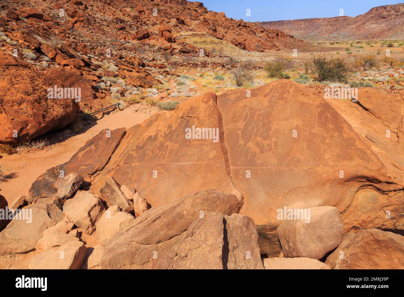 Twyfelfontein, site of ancient rock engravings in the Kunene Region of ...