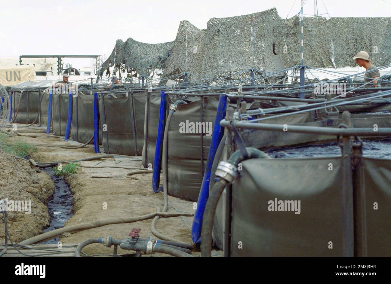 German water purificationi system in Belet Weyne. The Germans are in ...