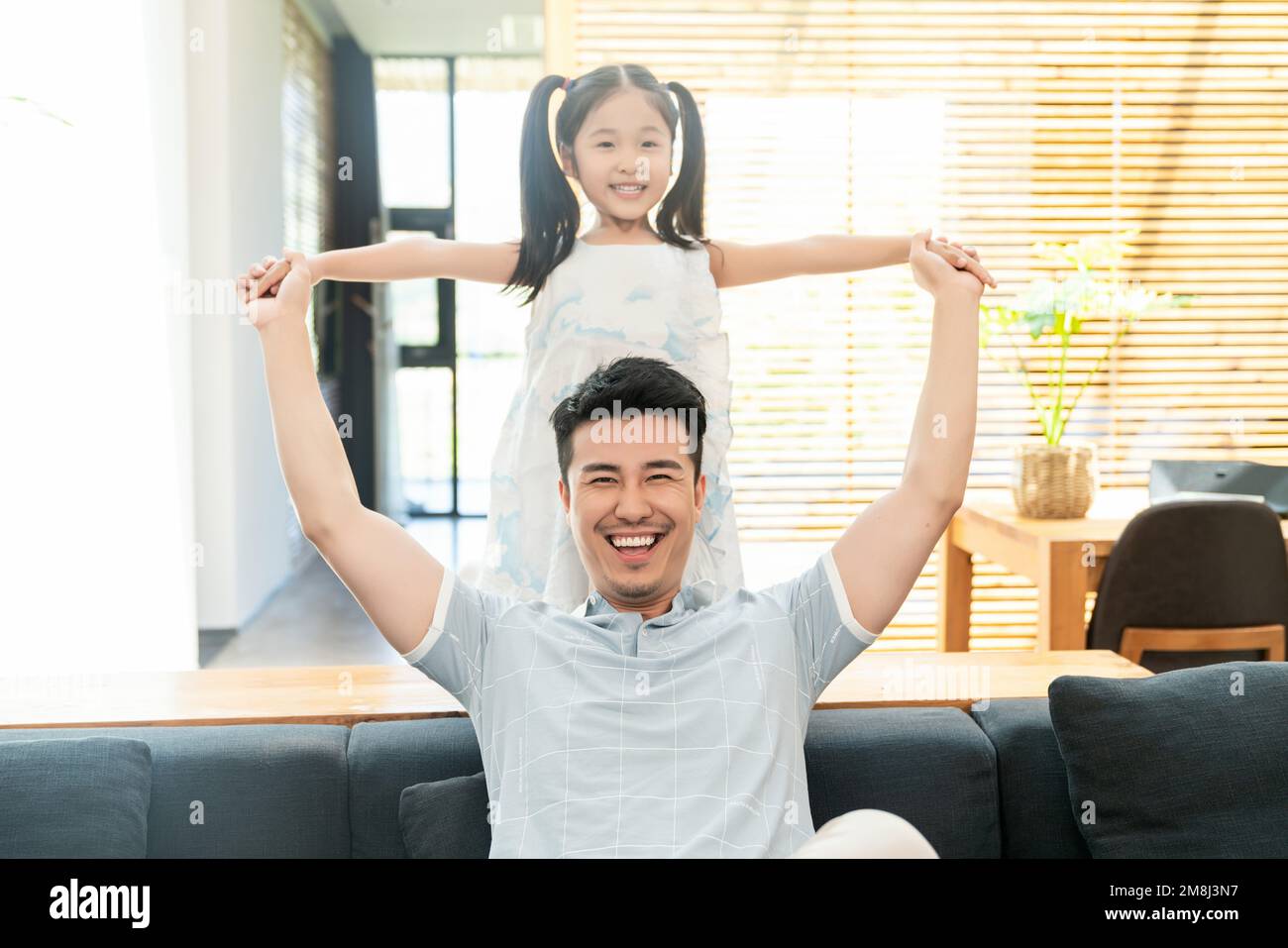 Happy father and daughter Stock Photo - Alamy