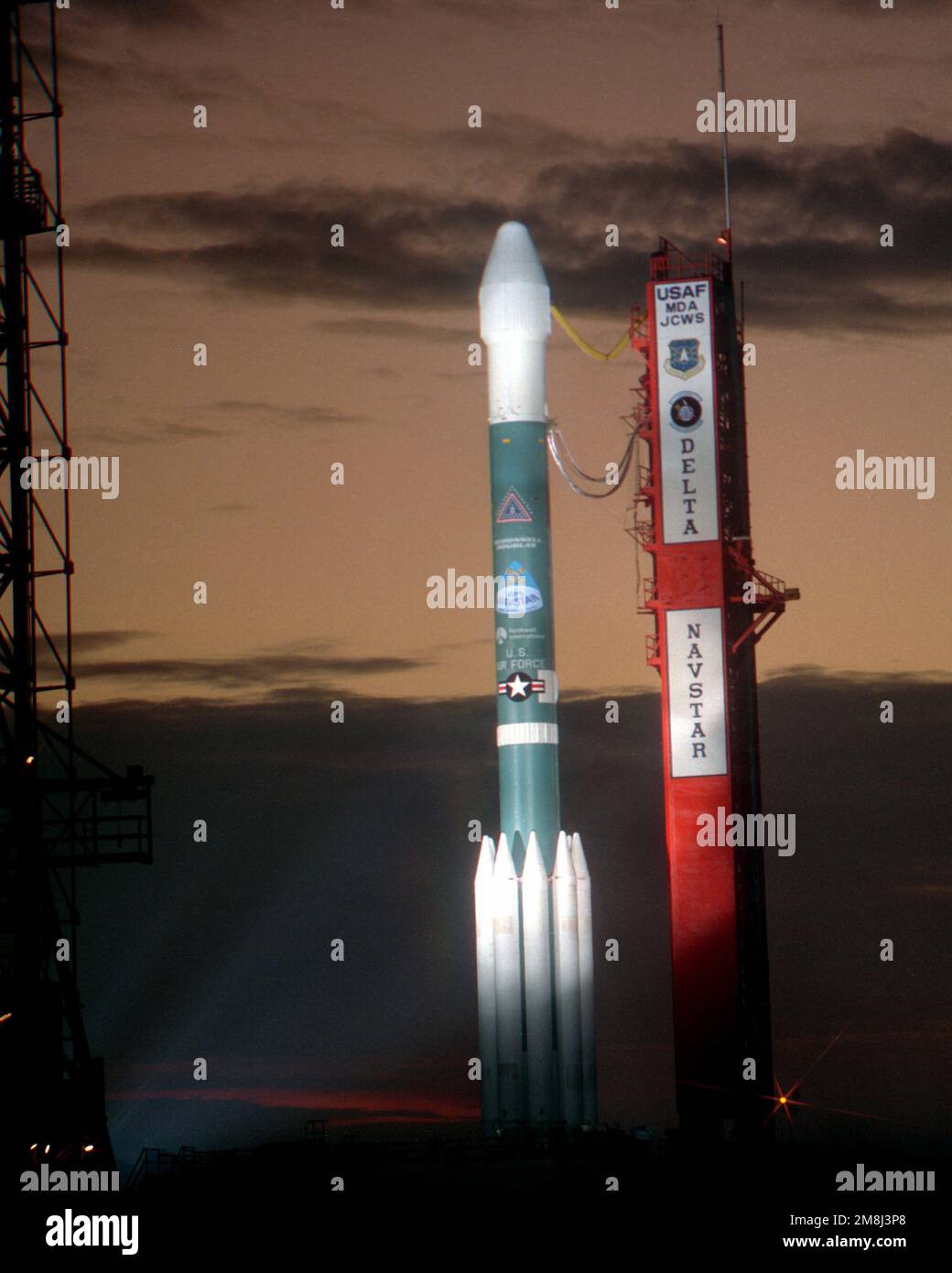 Air Force Delta II vehicle sits poised on complex 17-A ready to carry ...